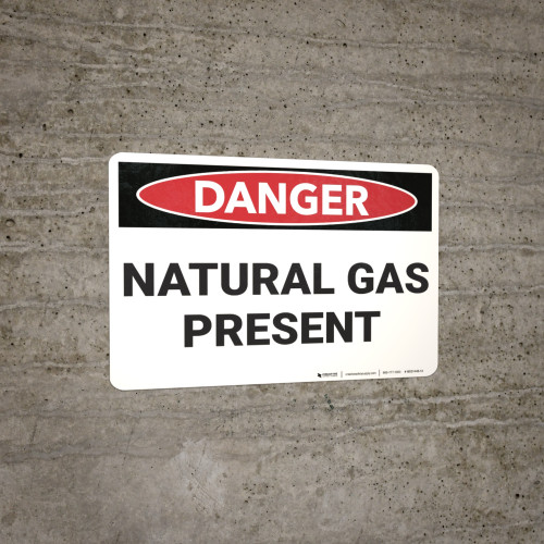 Danger: Natural Gas - Wall Sign
