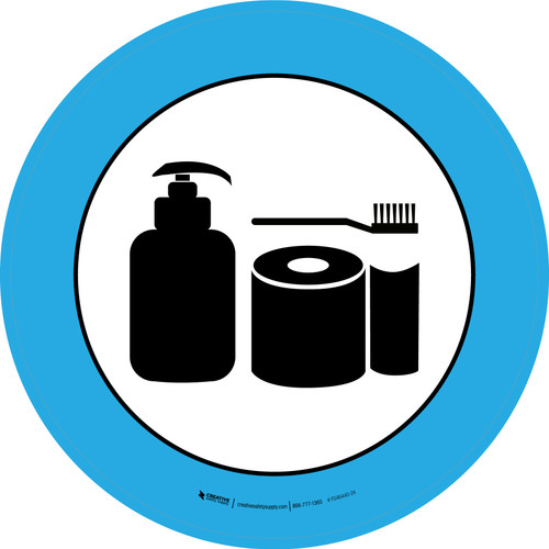 Personal Care Graphic Circle - Floor Sign