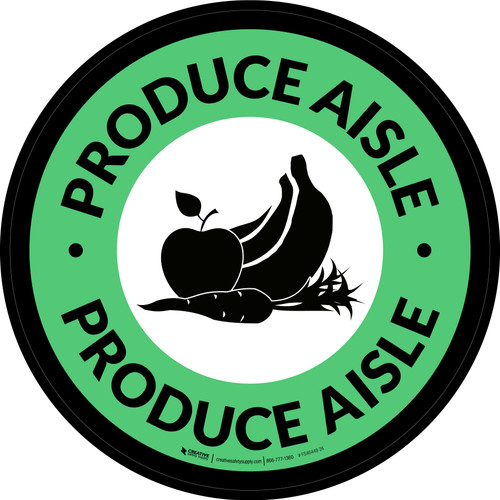 Produce Aisle Circle - Floor Sign