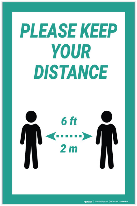 Please Keep Your Distance - Label