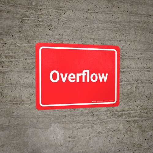 Overflow Red Landscape - Wall Sign