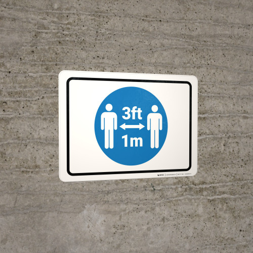 3Ft-2M With Icon Landscape - Wall Sign