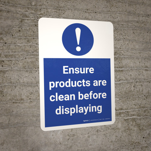 Ensure Products Are Clean Before Displayin Stock Management Portrait ...