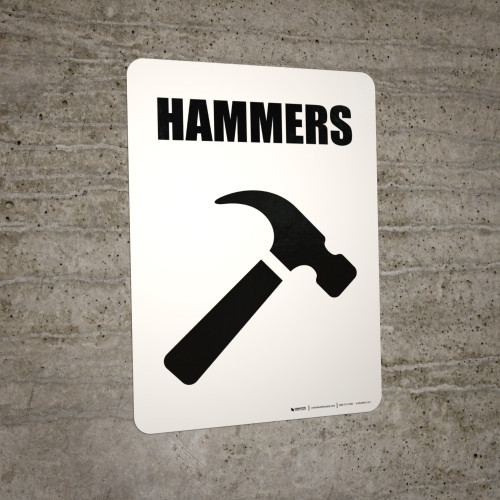 Hammers with Icon Portrait - Wall Sign