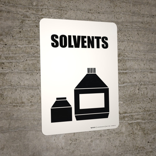 Solvents with Icon Portrait - Wall Sign