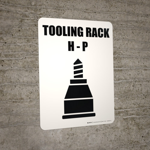 Tooling Rack H-P with Icon Portrait - Wall Sign