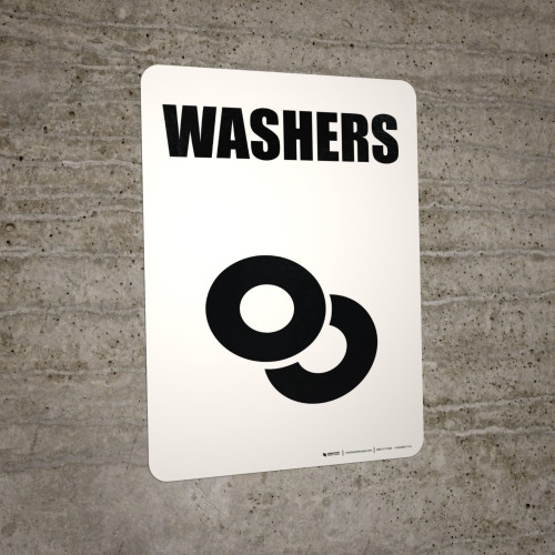 Washers with Icon Portrait - Wall Sign