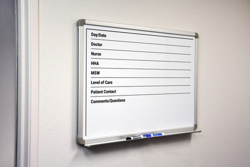 Basic Patient Dry-Erase Hospital Whiteboard | Creative Safety Supply