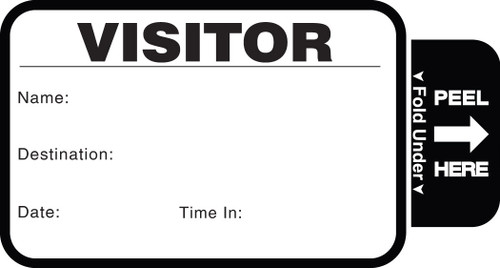 3 Pack Of 450 Visitor Badges Registry Log With Carbon Copy