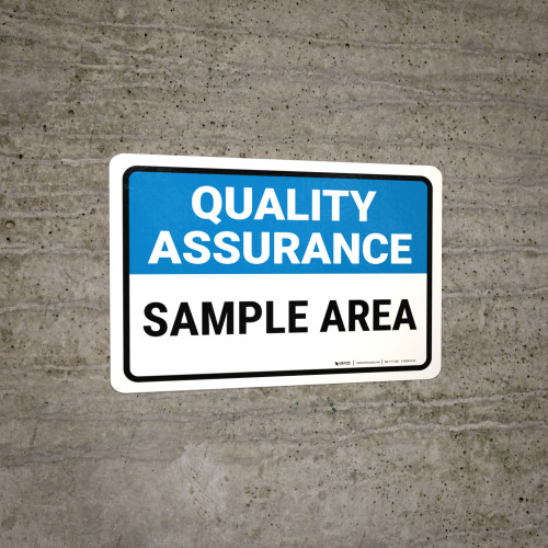 Quality Assurance: Sample area Landscape - Wall Sign