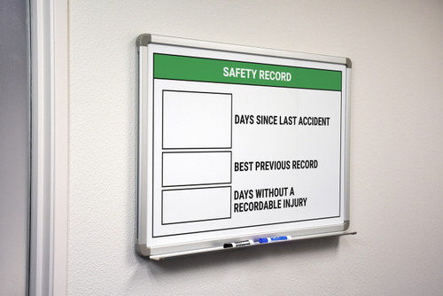 Safety Record - Days Since Last Accident Whiteboard