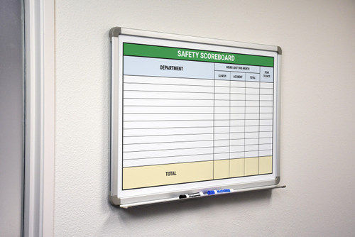 Safety Scoreboard Whiteboard | Creative Safety Supply