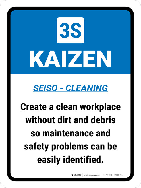 Kaizen 3S Portrait - Wall Sign