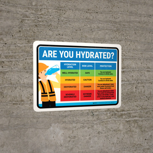 Are You Hydrated Landscape - Wall Sign | Creative Safety Supply