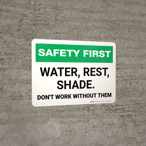 Safety First: Water Rest Shade Don't Work Without Them Landscape - Wall ...