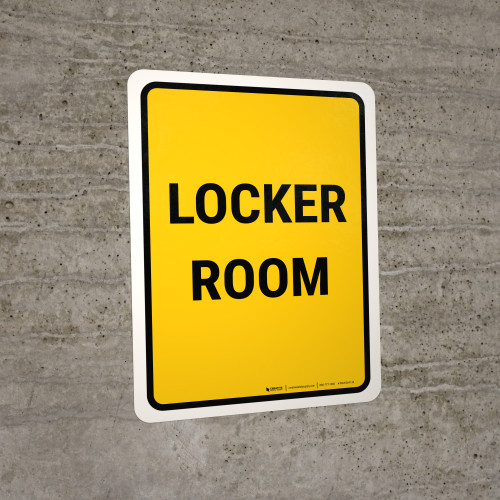 Locker Room Portrait - Wall Sign