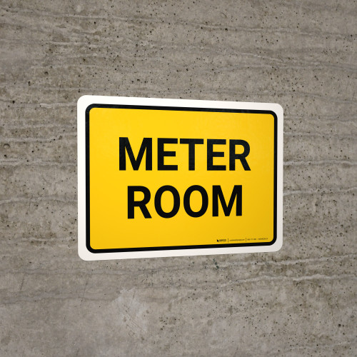 Meter Room Landscape - Wall Sign | Creative Safety Supply