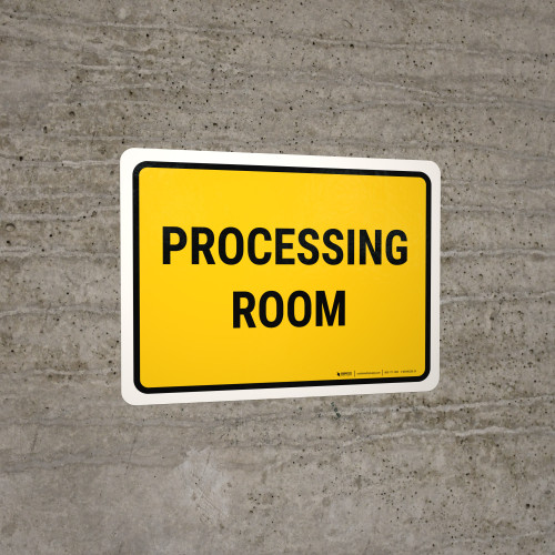 Processing Room Landscape - Wall Sign