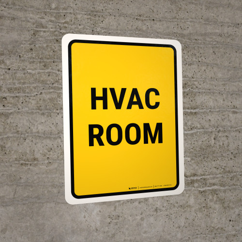 HVAC Room Portrait - Wall Sign