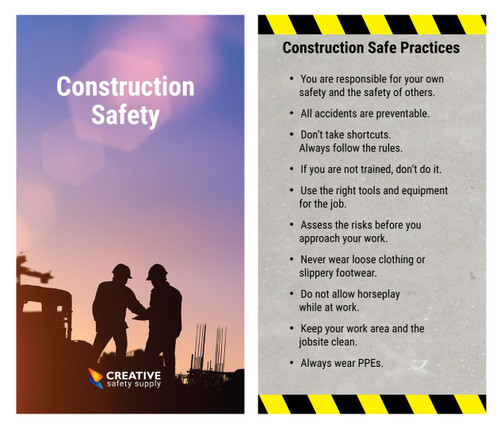 Construction Safety Wallet Card