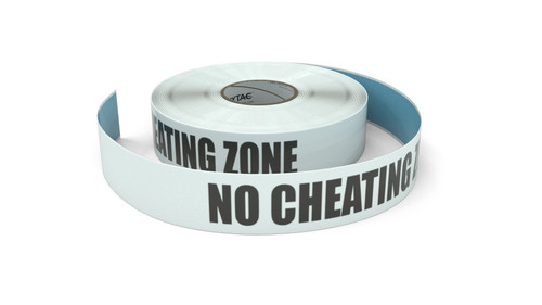 No Cheating Zone - Inline Printed Floor Marking Tape
