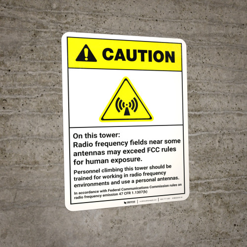 Fcc Rf Warning Signs Red