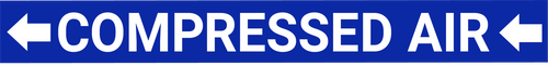 Compressed Air Line Labels| Pre-made pipe marking label