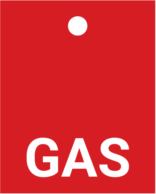 Gas - Valve Tag