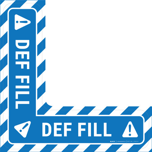 DEF Fill - Floor Sign Corner