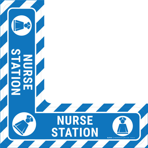Nurse Station - Floor Sign Corner | Creative Safety Supply