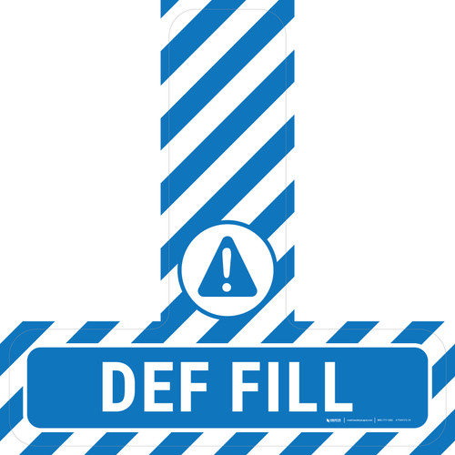 DEF Fill - Floor Sign T's