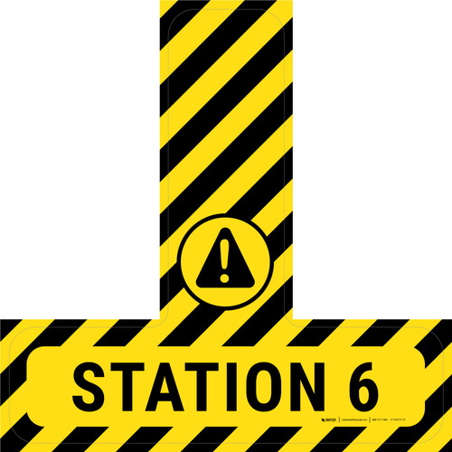 Station 6 - Floor Sign T's