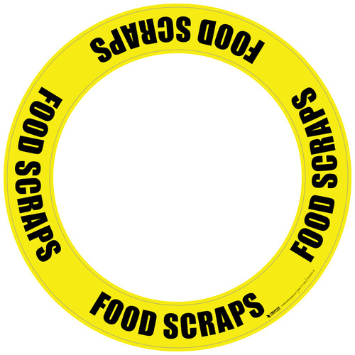 Food Scraps - Circular Floor Sign Ring