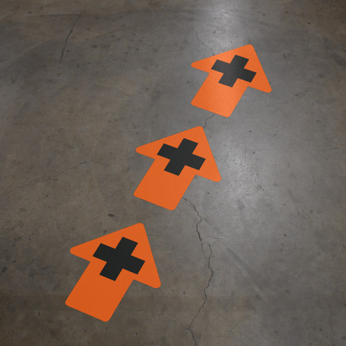 First Aid Wayfinding Floor Sign Arrows | Creative Safety Supply