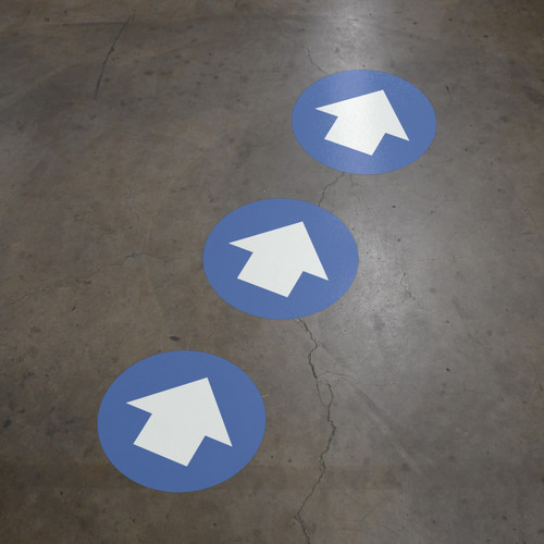 Arrow Wayfinding Floor Sign Dot | Creative Safety Supply