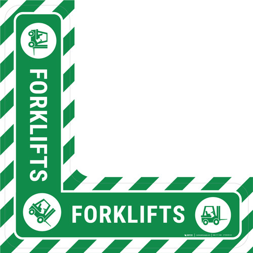 Forklifts - Floor Sign Corner | Creative Safety Supply