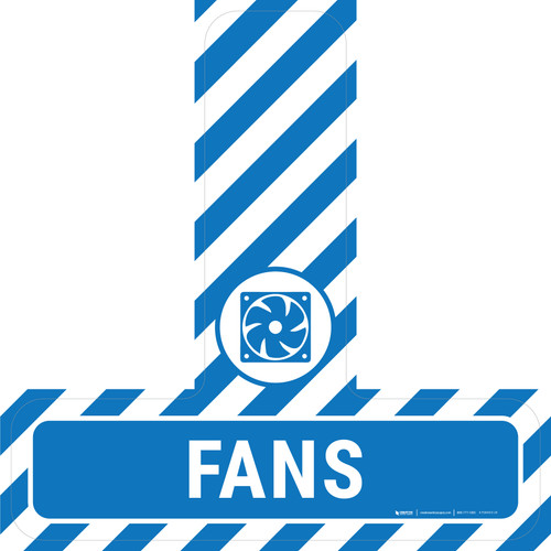 Fans - Floor Sign T's | Creative Safety Supply