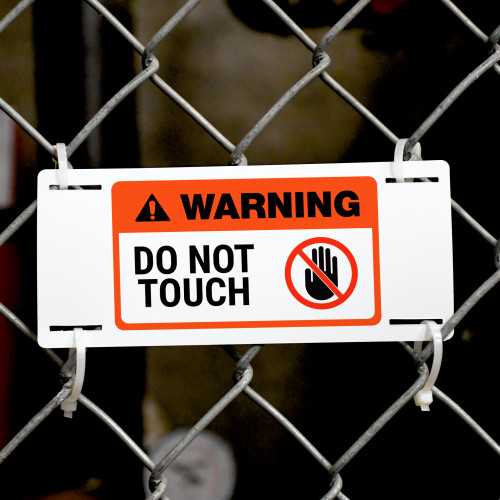 Warning: Do Not Touch - Zip-on Tag | Creative Safety Supply