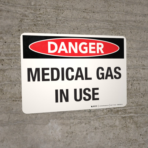 Medical Gas Sign Caution Medical Gases From Safety Sign Supplies
