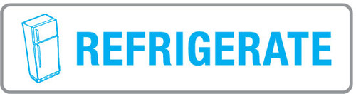 Refrigerate - Pharmaceutical Auxiliary Label