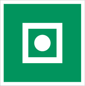 Shipboard General Alarm Safe Condition - IMO Glow Label