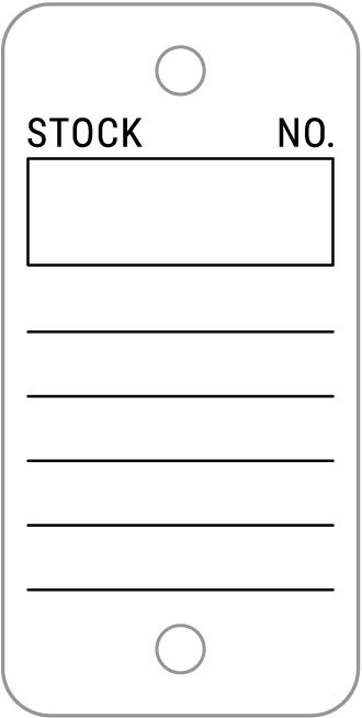 Stock-No.-Blank White - Auto Dealership Key Tags | Creative Safety Supply