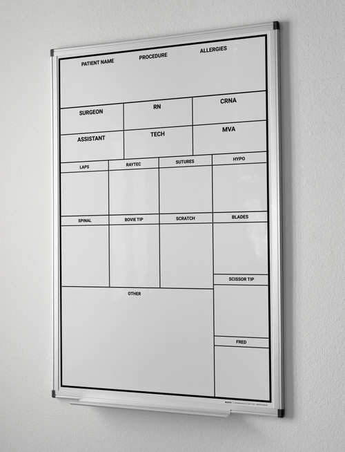 OP-Room Portrait Whiteboard