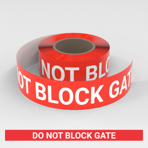 Do Not Block Gate Smart Stripe Inline Printed Floor Tape Creative