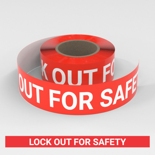 Lock Out For Safety Smart Stripe Inline Printed Floor Tape Creative