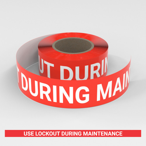 Use Lockout During Maintenance Smart Stripe Inline Printed Floor Tape