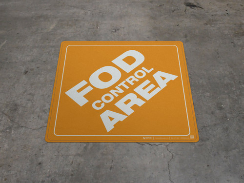 FOD Control Area Type B (Floor Sign)