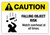 Caution - Falling Object Risk Label | Creative Safety Supply