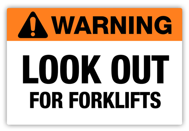 Warning - Look Out Label