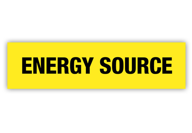Energy Source Label | Creative Safety Supply